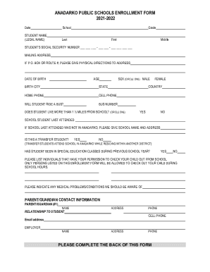Fillable Online images.pcmac.orgUploadsAnadarkoSDANADARKO PUBLIC SCHOOLS ENROLLMENT FORM - PCMAC ...