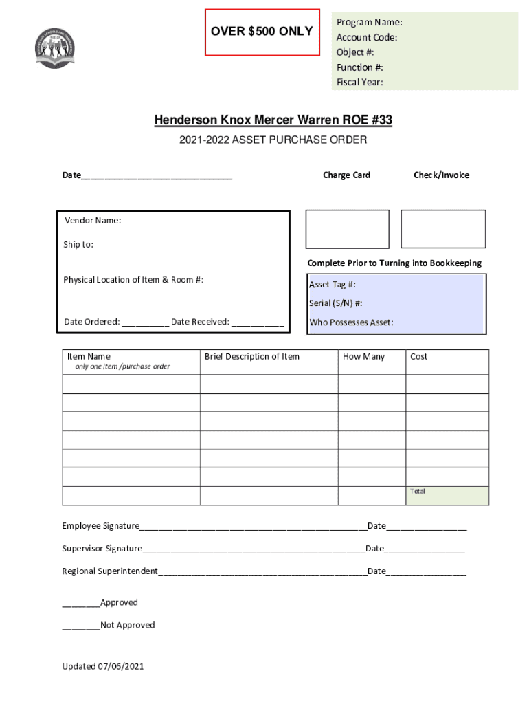 Fillable Online Henderson Knox Mercer Warren ROE #33 - SCHOOLinSITES ...