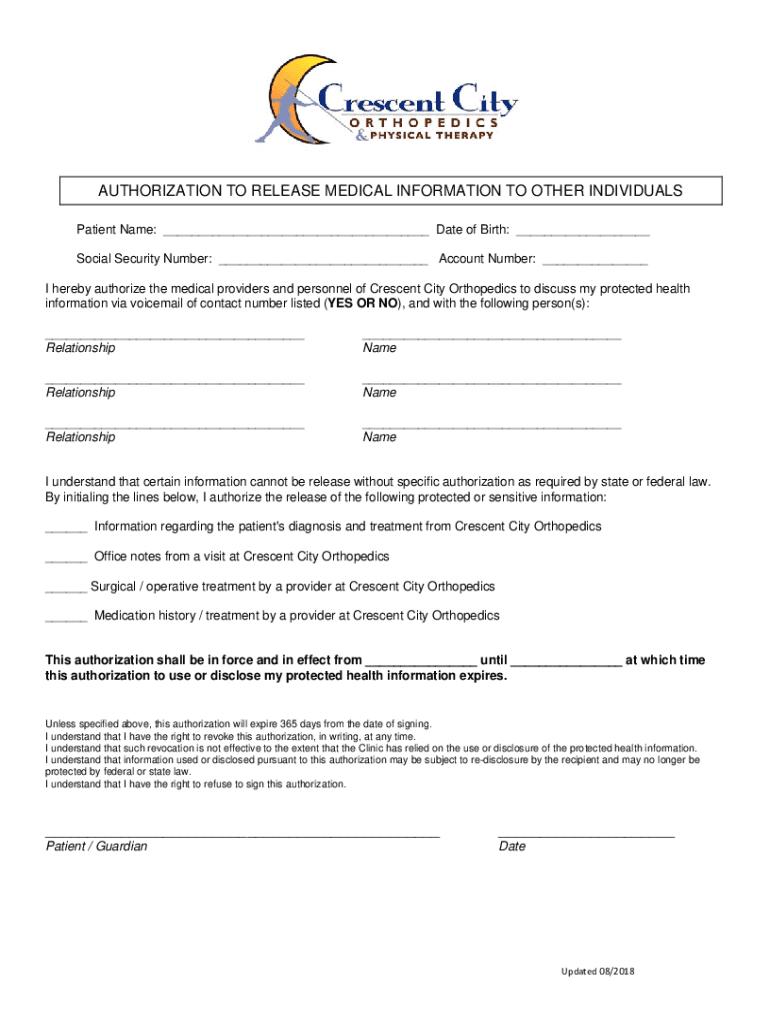 Fillable Online Form 2076, Authorization to Release Medical ...