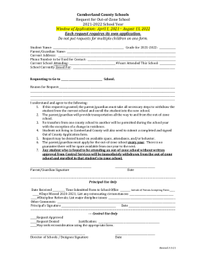 Fillable Online Out of Zone Form for 20-21.docx Fax Email Print - pdfFiller