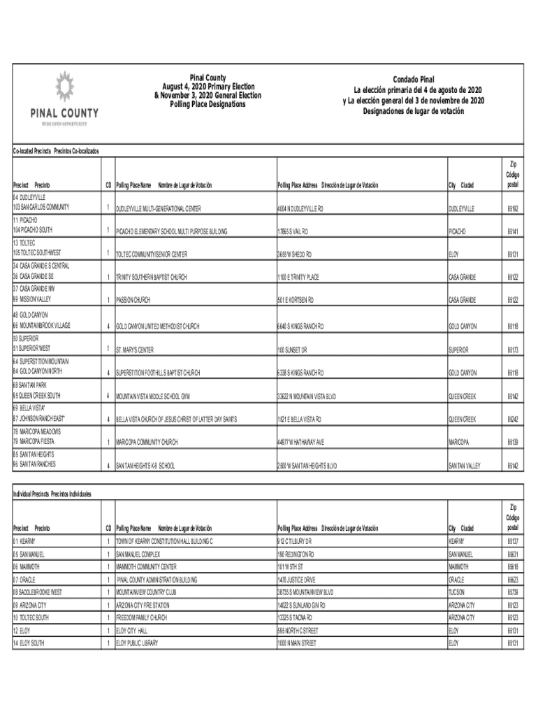 Fillable Online Polling Place Designations Fax Email Print - pdfFiller