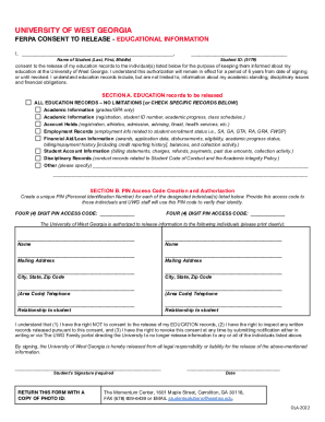 Fillable Online careerweb.westga.edustudent-servicesstudentWest UNIVERSITY Georgia of STUDENT ...