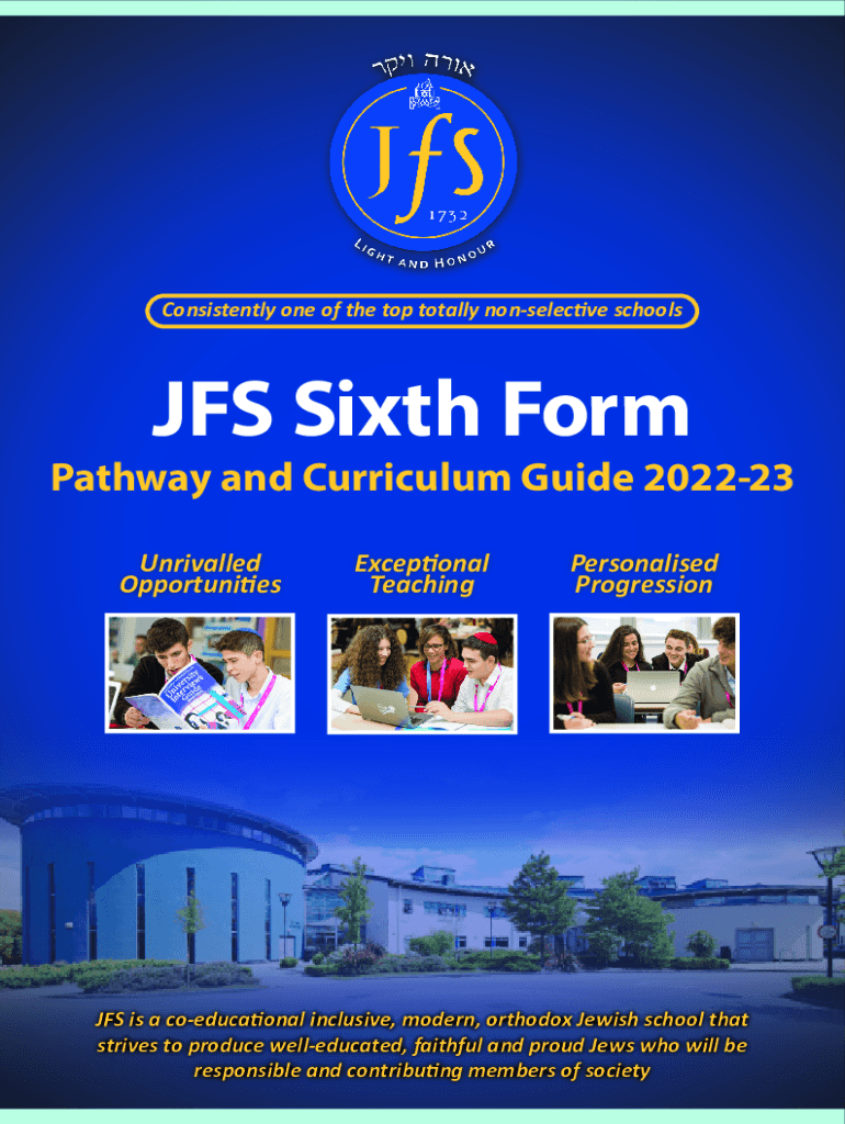 Fillable Online jfs brent sch JFS Sixth Form Fax Email Print - pdfFiller