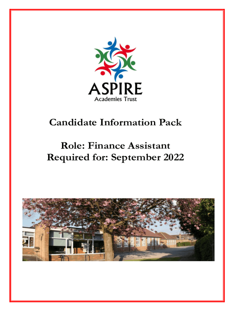 Fillable Online Candidate Information Pack Role: Finance Assistant ...