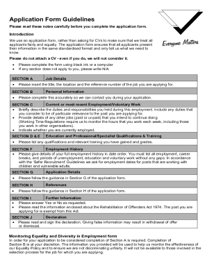 Fillable Online Application Form Guidelinesvandyke Upper School Fax 