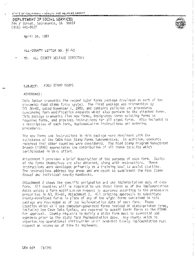 Fillable Online cdss ca FOOD STAMP FORMS. FOOD STAMP FORMS Fax Email Print - pdfFiller