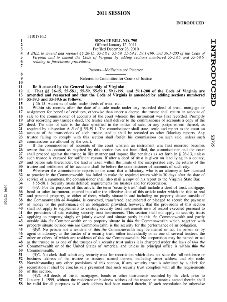 Fillable Online lis virginia lis.virginia.govVirginia - Legislative ...