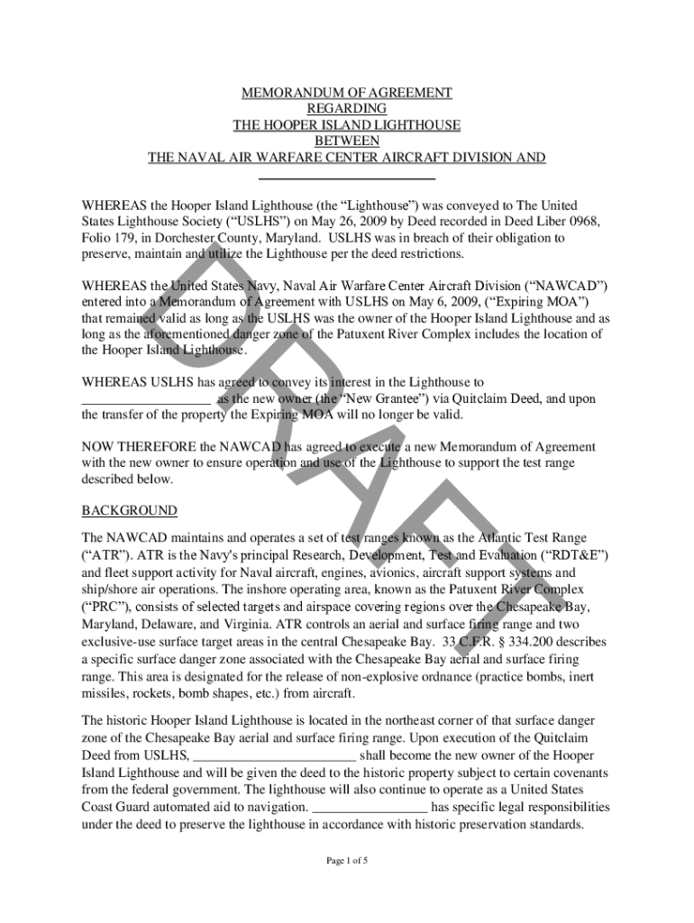 Fillable Online MEMORANDUM OF AGREEMENT REGARDING BETWEEN WHEREAS the ...