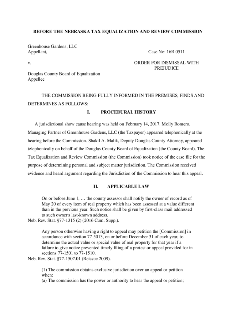 Fillable Online terc nebraska revenue.nebraska.gov sites revenueReal ...