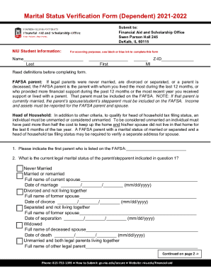 Fillable Online www.edgewood.edudocsdefault-source2022-2023 Marital Status Verification Form ...