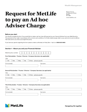 Fillable Online www.metlife.comsupport-and-manageforms-libraryForms ...