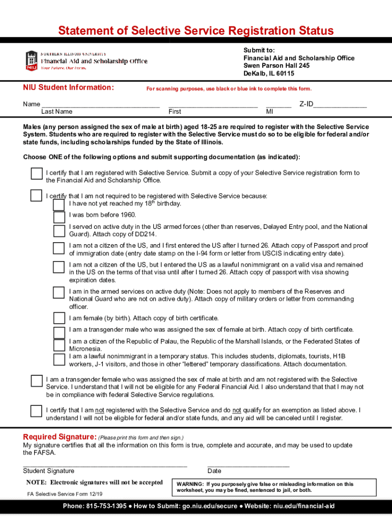 Fillable Online reportcenter.highered.texas.govagencySelective Service ...