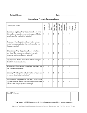 Fillable Online advuro.comInternational-Prostate-SymptomsInternational ...