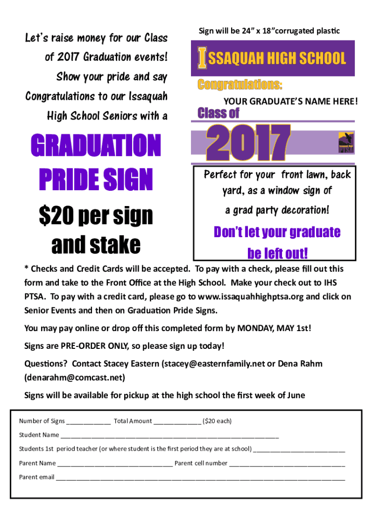 Fillable Online fundraisingzone.comhigh-school-groupSenior Class ...