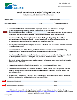 Fillable Online Dual Enrollment Admissions Application Fax Email Print - pdfFiller