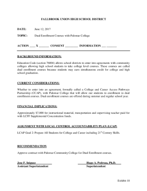 Fillable Online www.ivyhigh.orgivydual-enrollmentFallbrook Union ...