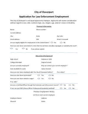 Fillable Online www.flsheriffs.orguploadsLaw Enforcement App-14LAW ...