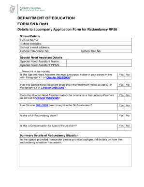 Fillable Online DEPARTMENT OF EDUCATION FORM SNA Red1 Fax Email Print ...