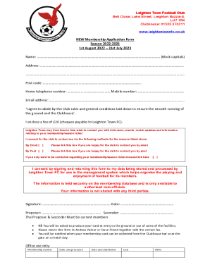 Fillable Online Membership Form New 20222023 - Amazon S3 Fax Email Print - pdfFiller