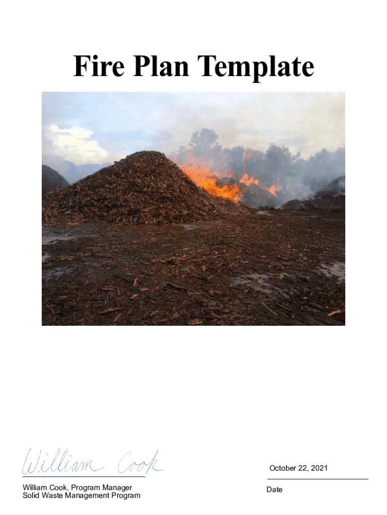 Fillable Online Fire Prevention Plan Sample Written Program. fire ...