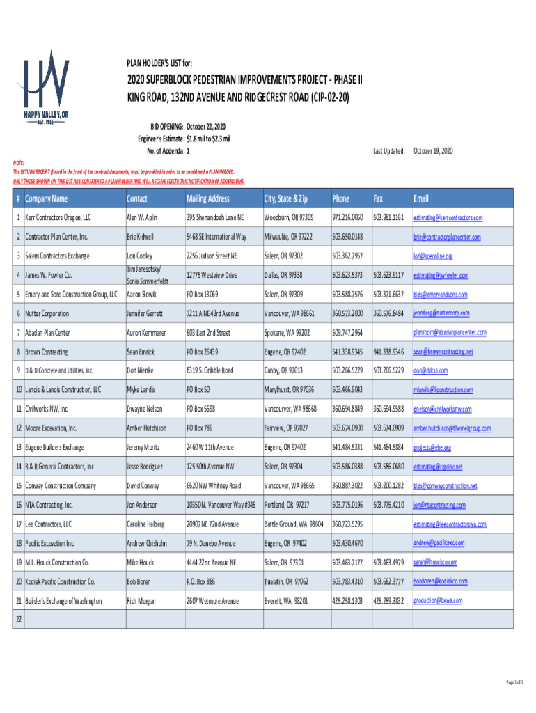 Fillable Online www.construction.comprojectsdr-2020007438332020 Superblock Pedestrian Phase II ...