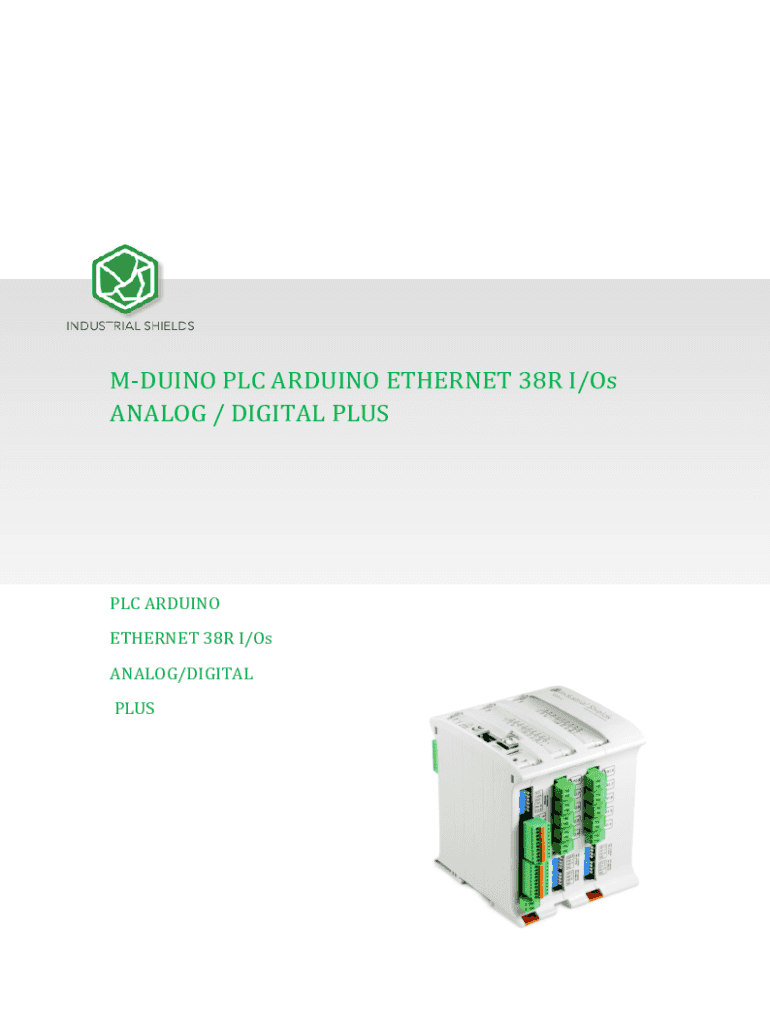Fillable Online Productm Duino Plc Arduinom Duino Plc Arduino Ethernet 38r Ios