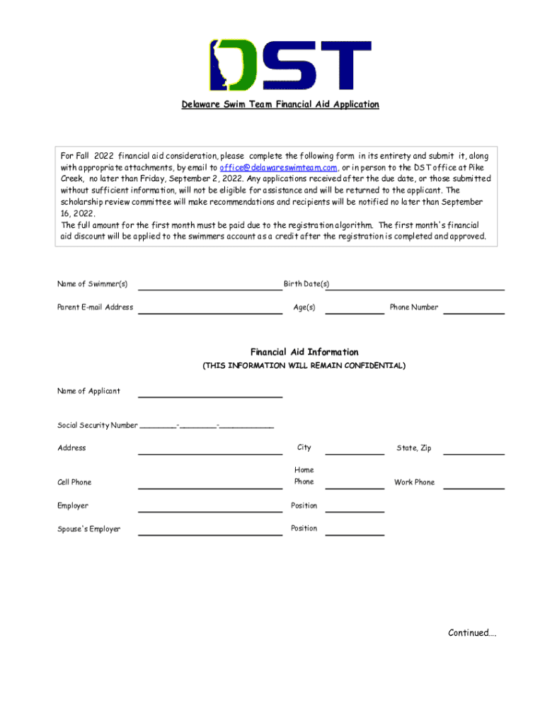 Fillable Online www.teamunify.commadstdocDelaware Swim Team Financial ...