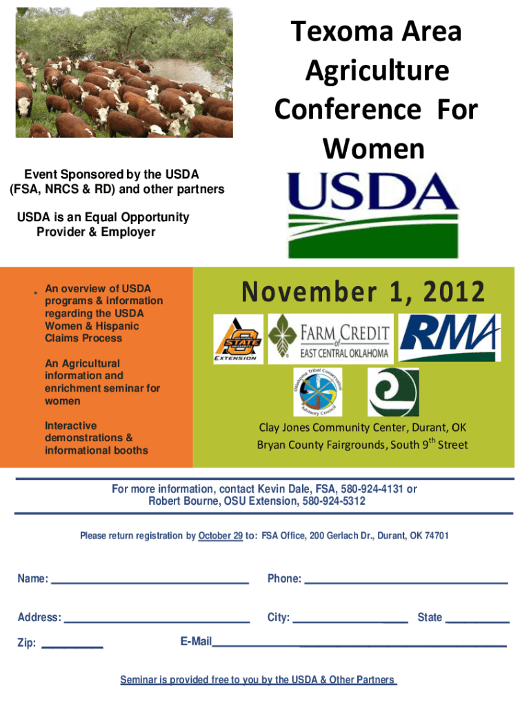 Fillable Online USDA Farm Service Agency Home PageWomen in ...