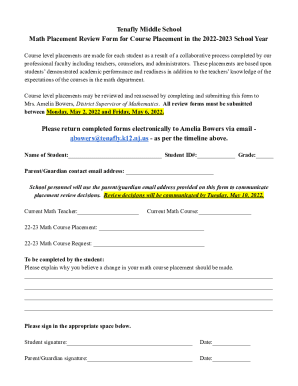 Fillable Online fqms.hcpss.org03course-placement-review-formCourse ...