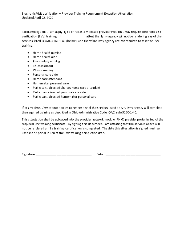 Fillable Online Electronic Visit Verification - ConnecticutElectronic ...