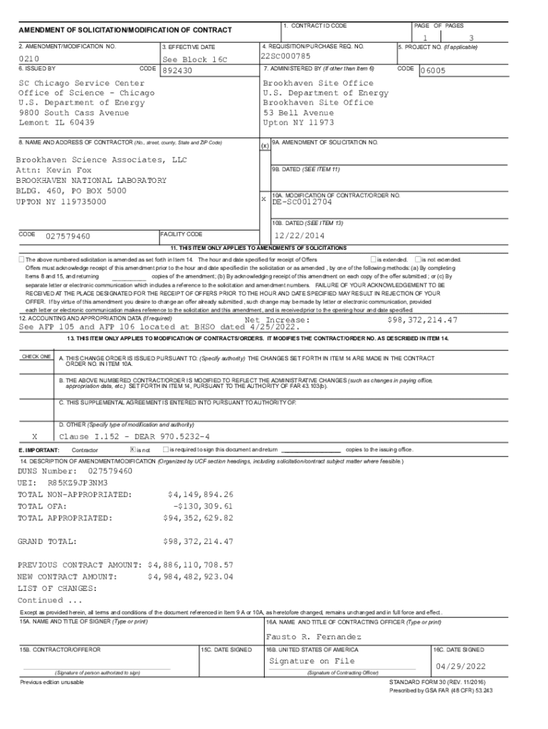 Fillable Online xDE-SC0012704 See AFP 105 and AFP 106 located at BHSO ...