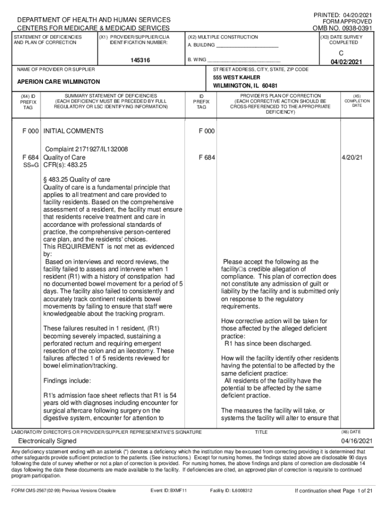 Fillable Online www.idph.state.il.us ltc docsPRINTED: 04/20/2021 ...