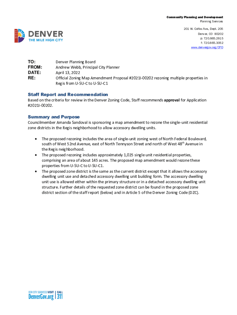 Fillable Online Community Planning and Development Planning Services ...