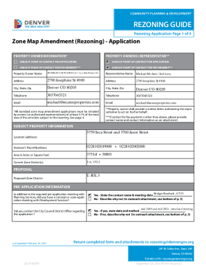 Fillable Online . Standard Zoning Application Fax Email Print - pdfFiller