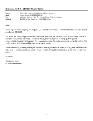 Fillable Online Microsoft Outlook - Memo Style - City and County of ...