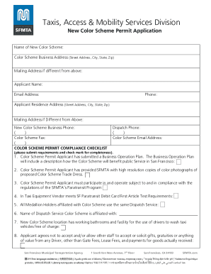 Fillable Online Wheelchair Accessible Vehicle (WAV)Taxicab Certificate & Permit Application Fax ...