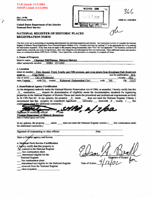 Fillable Online sample nominations - National Register of Historic ...