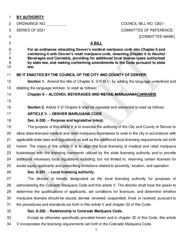 Fillable Online Marijuana Legislation Excise and Licenses Office of ...