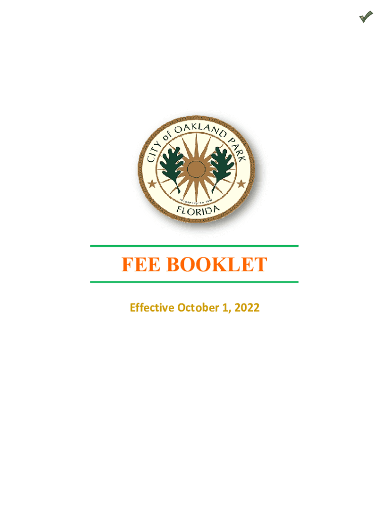 Fillable Online Fee Booklet Updated.xlsx Fax Email Print - pdfFiller