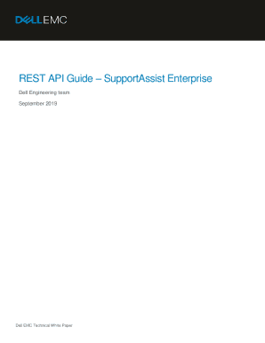 Fillable Online SupportAssist Enterprise REST API Guide. Reference Guide5 Fax Email Print ...