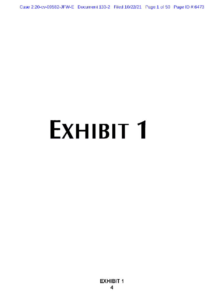 Fillable Online E XHIBIT Fax Email Print - pdfFiller