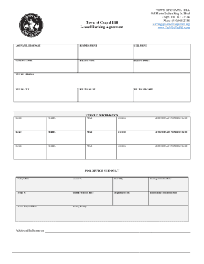 Fillable Online 2021 Parking Rental Agreement FORM Fax Email Print ...