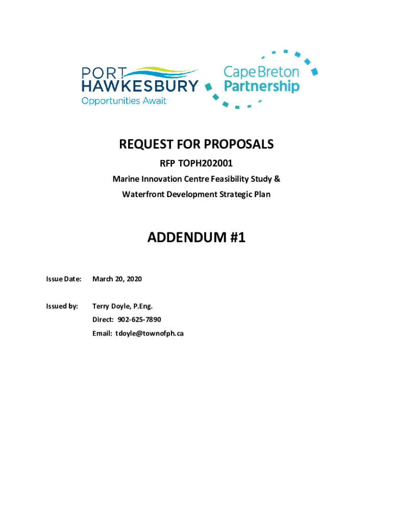 Fillable Online Sample Feasibility Study Request for Proposals ...