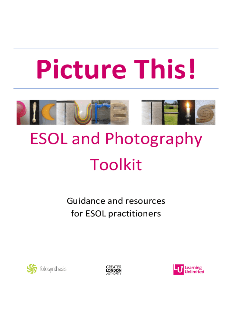 Fillable Online ESOL and Photography Toolkit - Greater London Authority Fax Email Print - pdfFiller