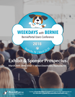 Fillable Online Exhibit & Sponsor Prospectus Fax Email Print - pdfFiller