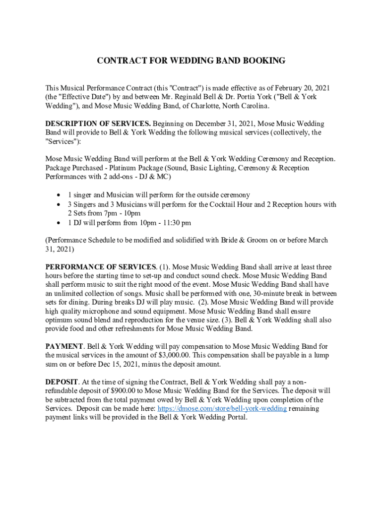 Fillable Online lawrina.commusic-performance-contractMusic Performance ...