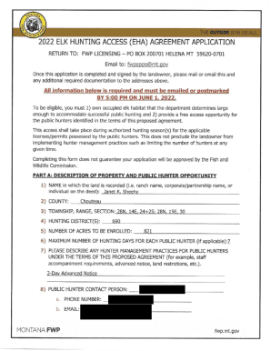 Fillable Online fwp mt fwp.mt.govbinariescontentPublic Elk Hunting ...