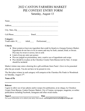 Fillable Online www.cantonga.govhomeshowdocument2022 CANTON FARMERS ...