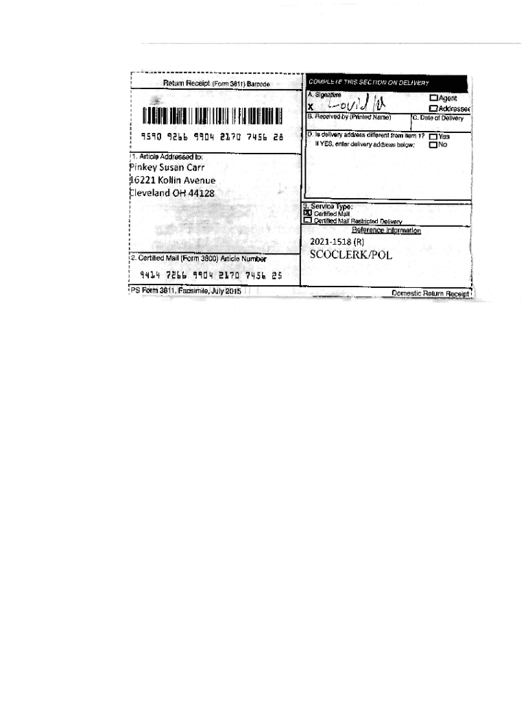 Fillable Online Domestic Return Receipt - Form 3811 - USPS.comDomestic ... Fillable Online Domestic Return Receipt - Form 3811 - USPS.comDomestic ...