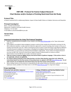 Fillable Online www.coursehero.comfile134504597Study Protocol Template ...